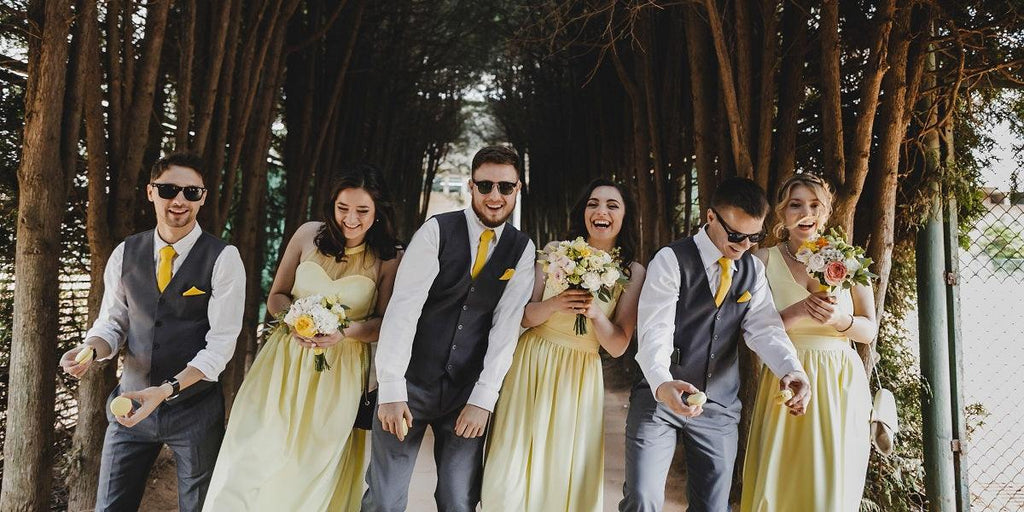 What Color Suits Go With Pale Yellow Bridesmaid Dresses? - Ever-Pretty UK