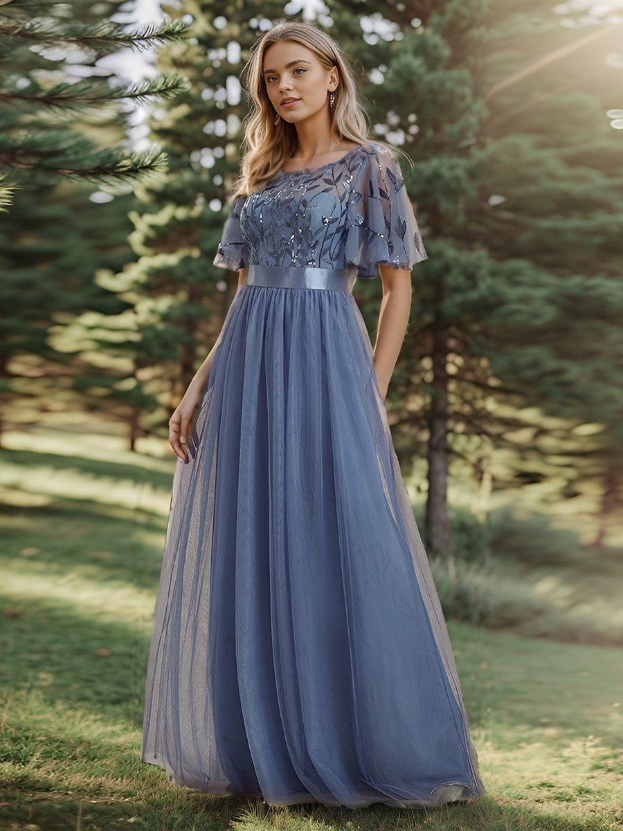 Dusty Blue Concert Dresses - Ever-Pretty UK