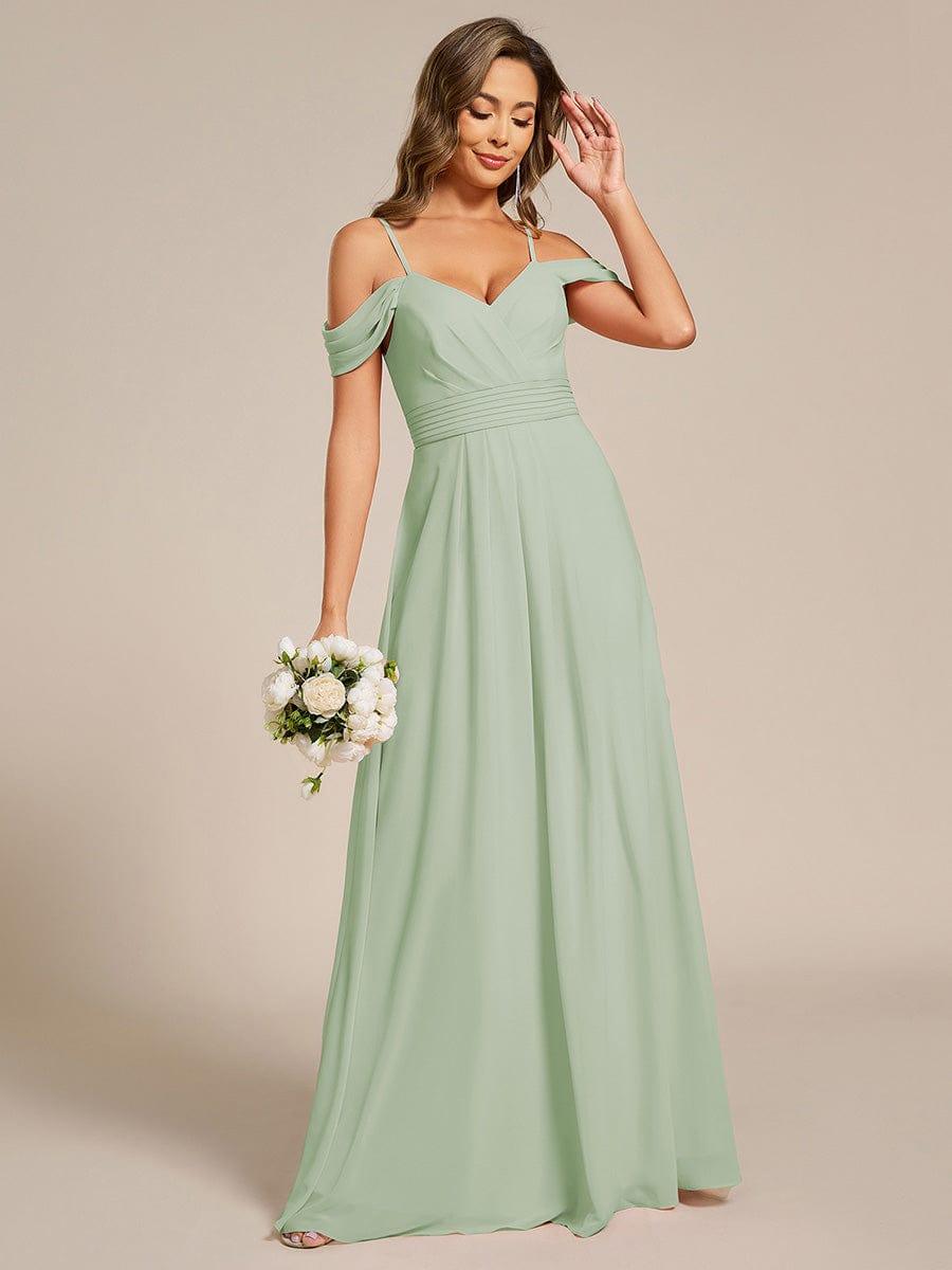 Versatile Multiway Off-the-Shoulder Chiffon Maxi Bridesmaid Dress ...